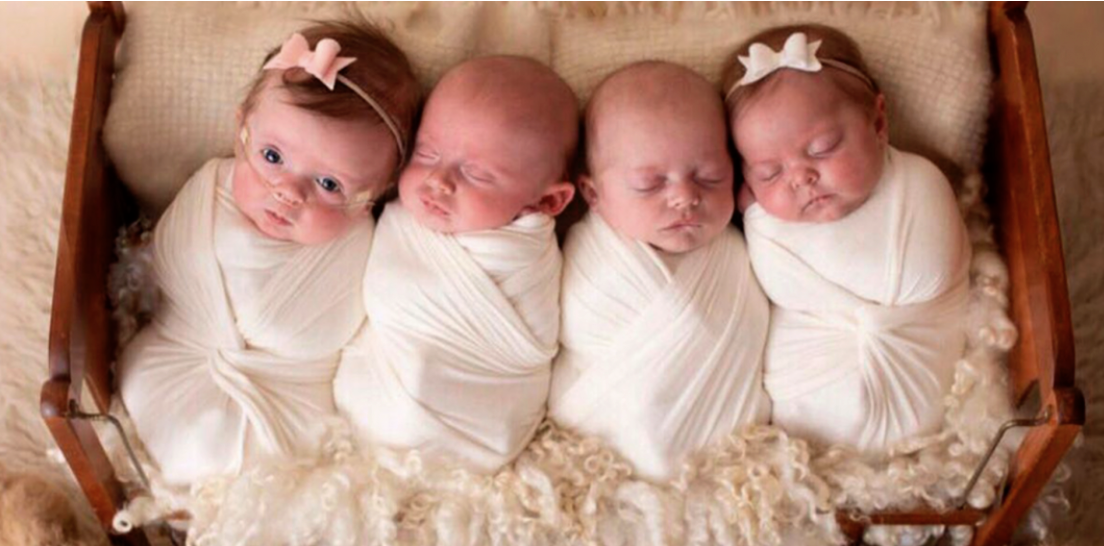 Mum Who Was A Triplet Gives Birth To Quadruplets After Waiting For 10 ...