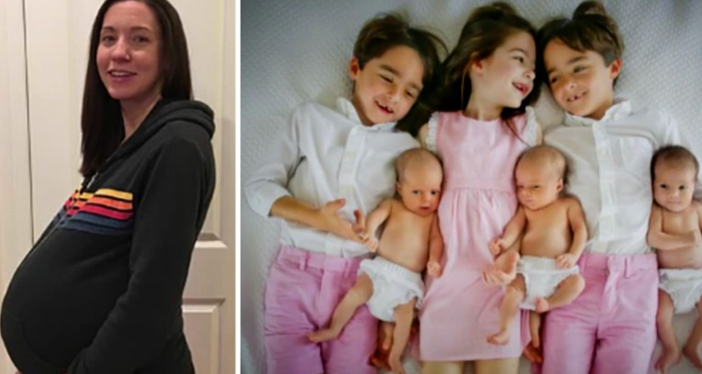 The mother of triplets gave birth to triplets again. | My Cute Babies