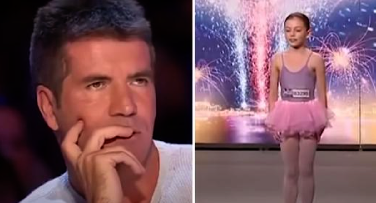 Simon was about to press the red buzzer, but the girl started singing ...