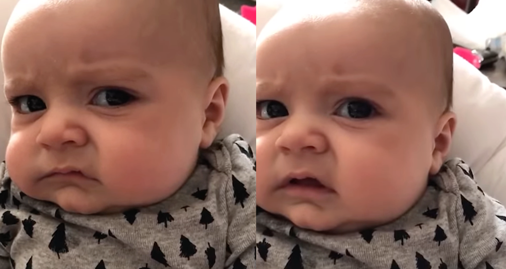 Irresistibly Adorable Baby with a Hilarious Expression Captured on ...