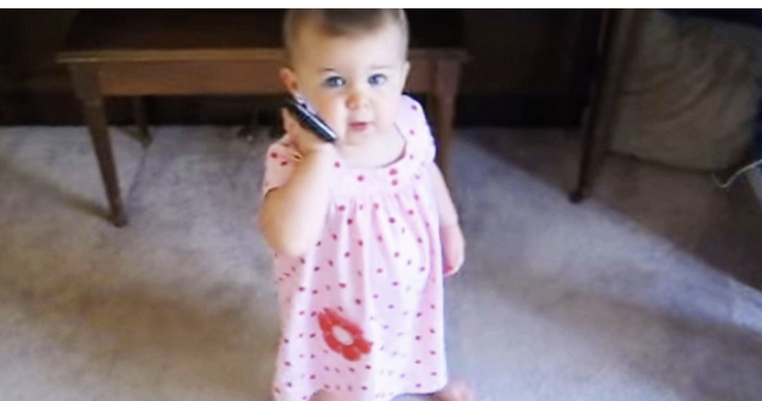 Dad Calls Baby Girl On The Phone And She Takes Over The Conversation ...