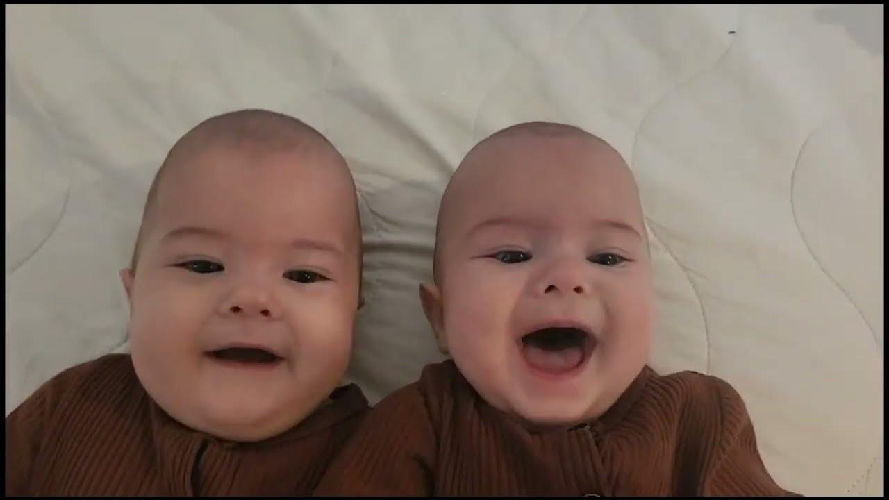 Cute Funny Twin babies playing Peekaboo! | My Cute Babies