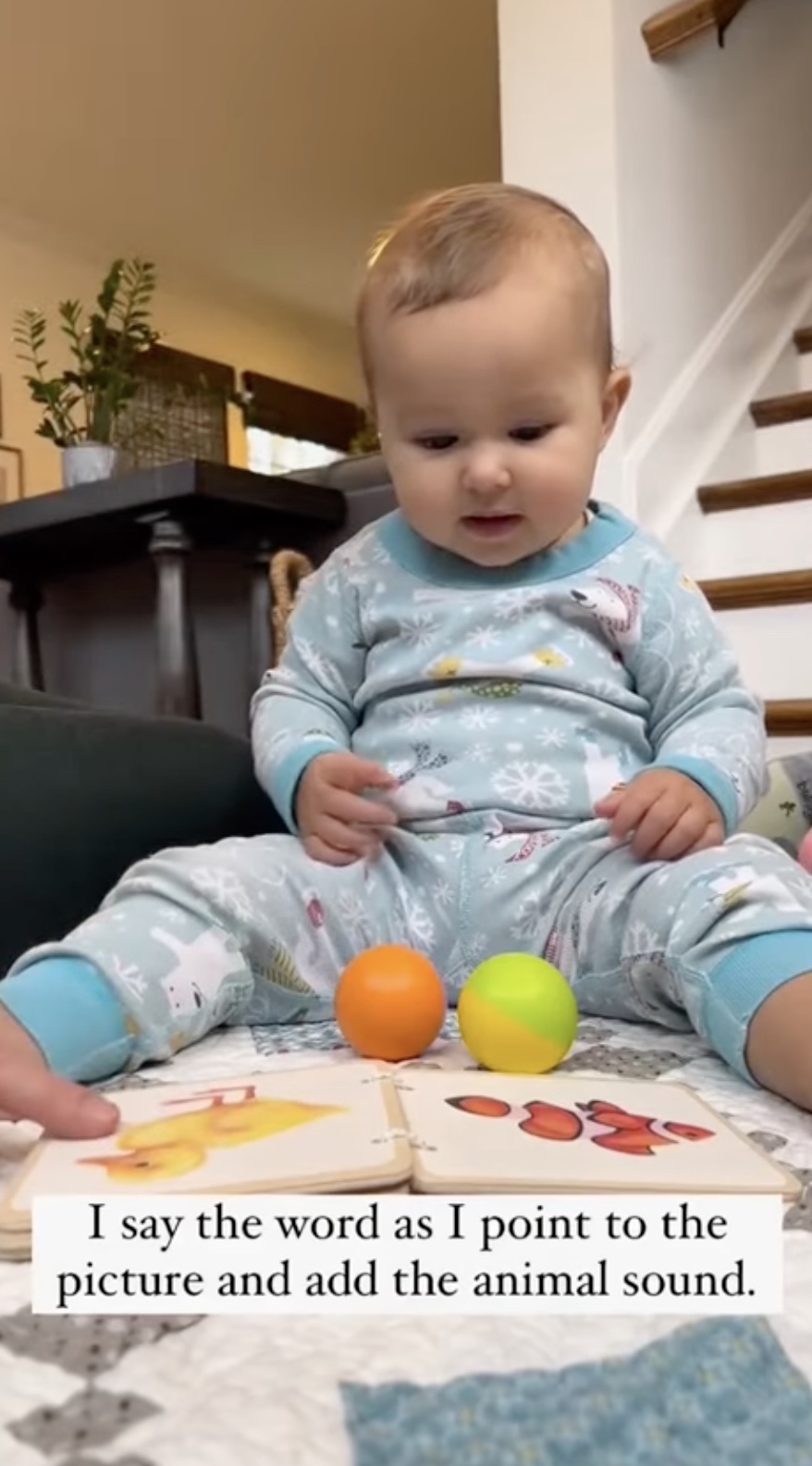 This wonderful child learns new words in an extremely easy way. A great ...