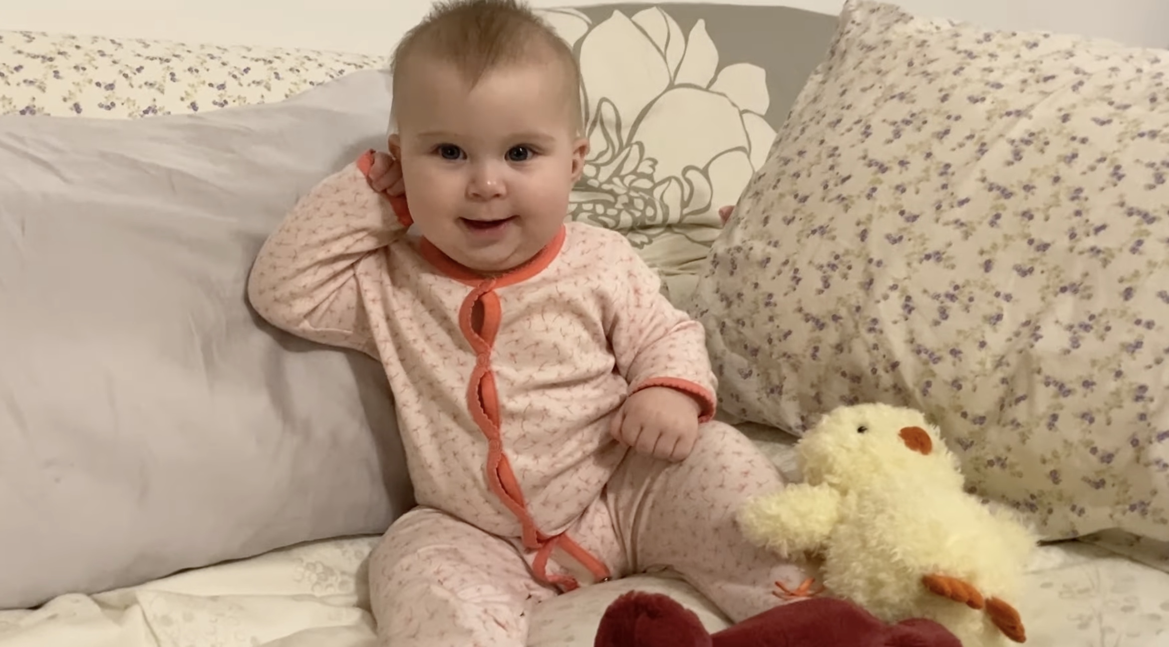 Curious baby Ruby explores his new toys… Hilarious video ! | My Cute Babies