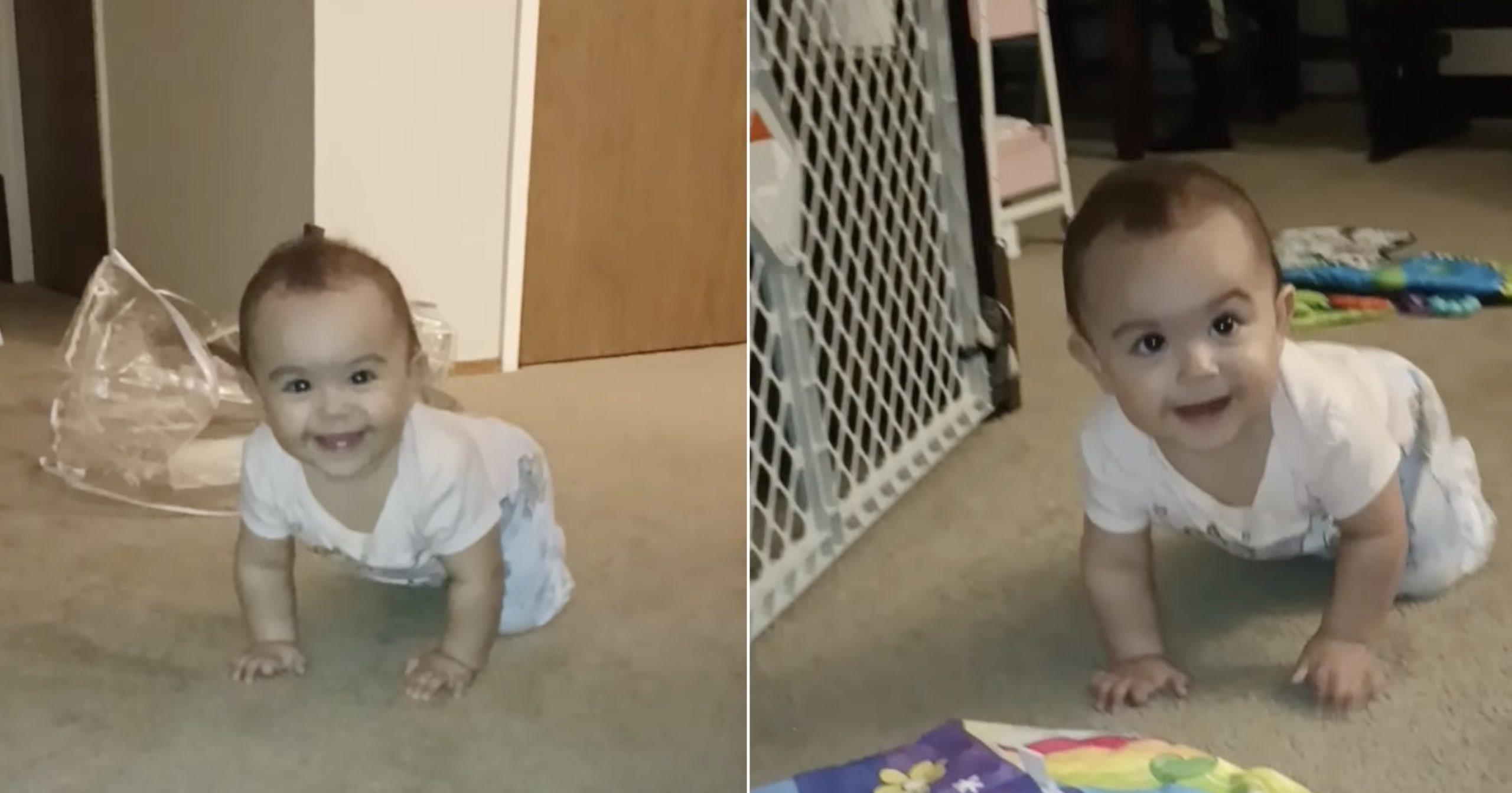 Happy Crawler : Baby girl tries to do her best! | My Cute Babies