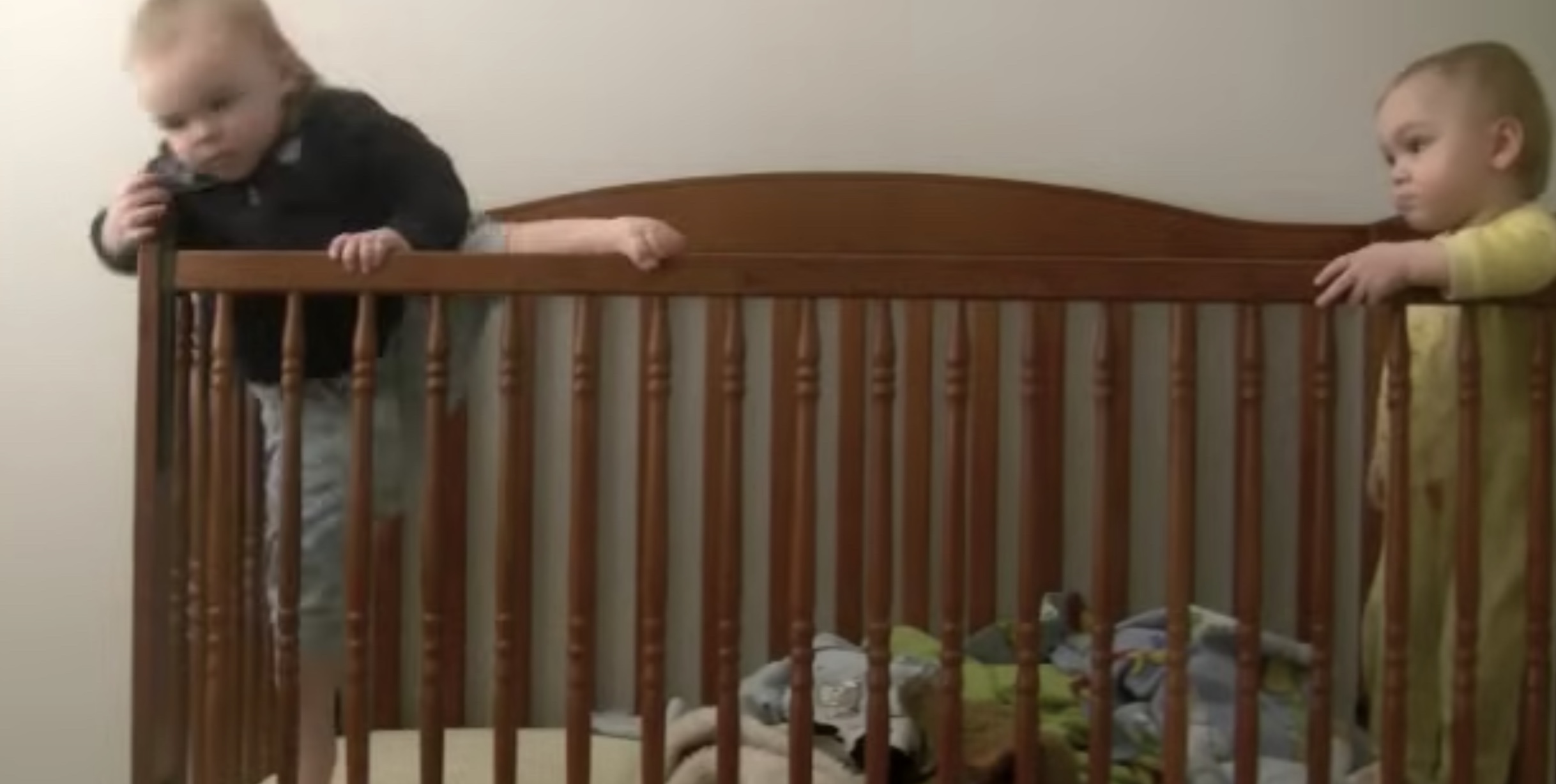 Elusive babies: twin escapes from the crib so quickly | My Cute Babies