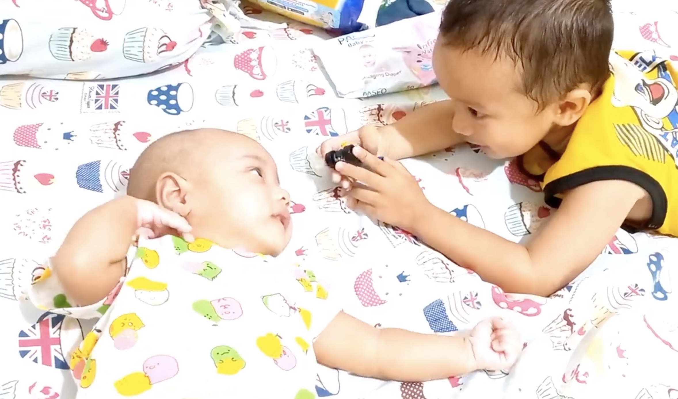 What can be more beautiful? Look how tenderly the older brother takes ...