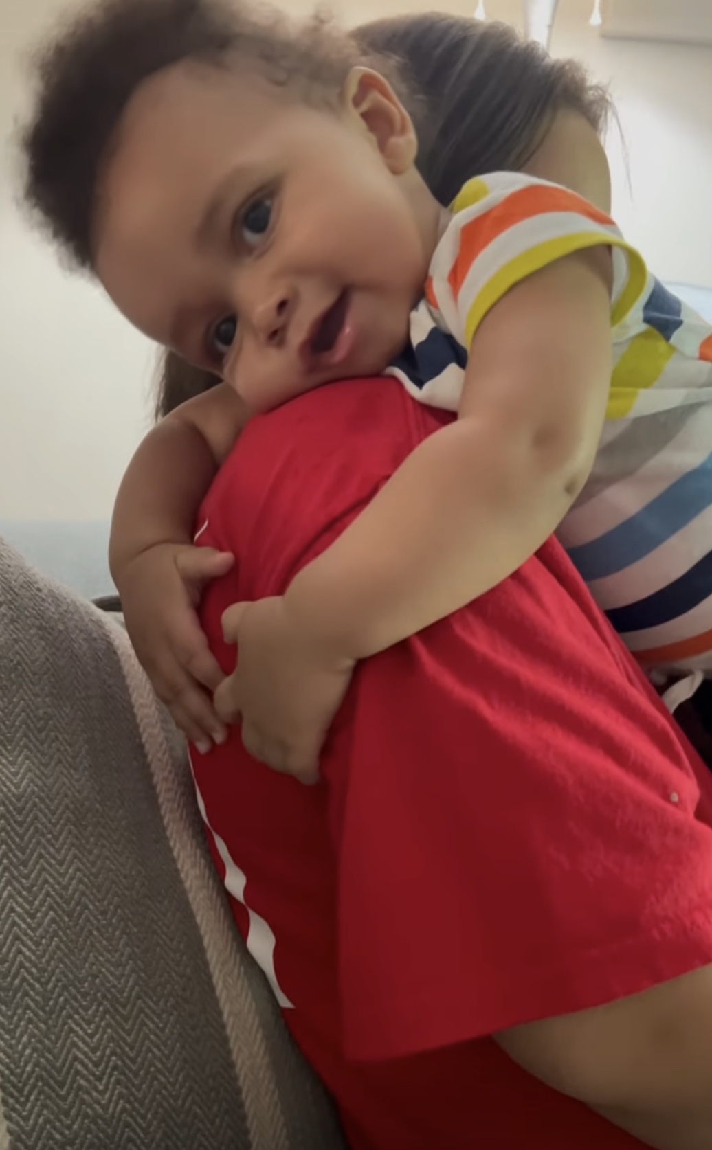 What an awaited moment: Baby boy is so excited to see Mommy after work ...