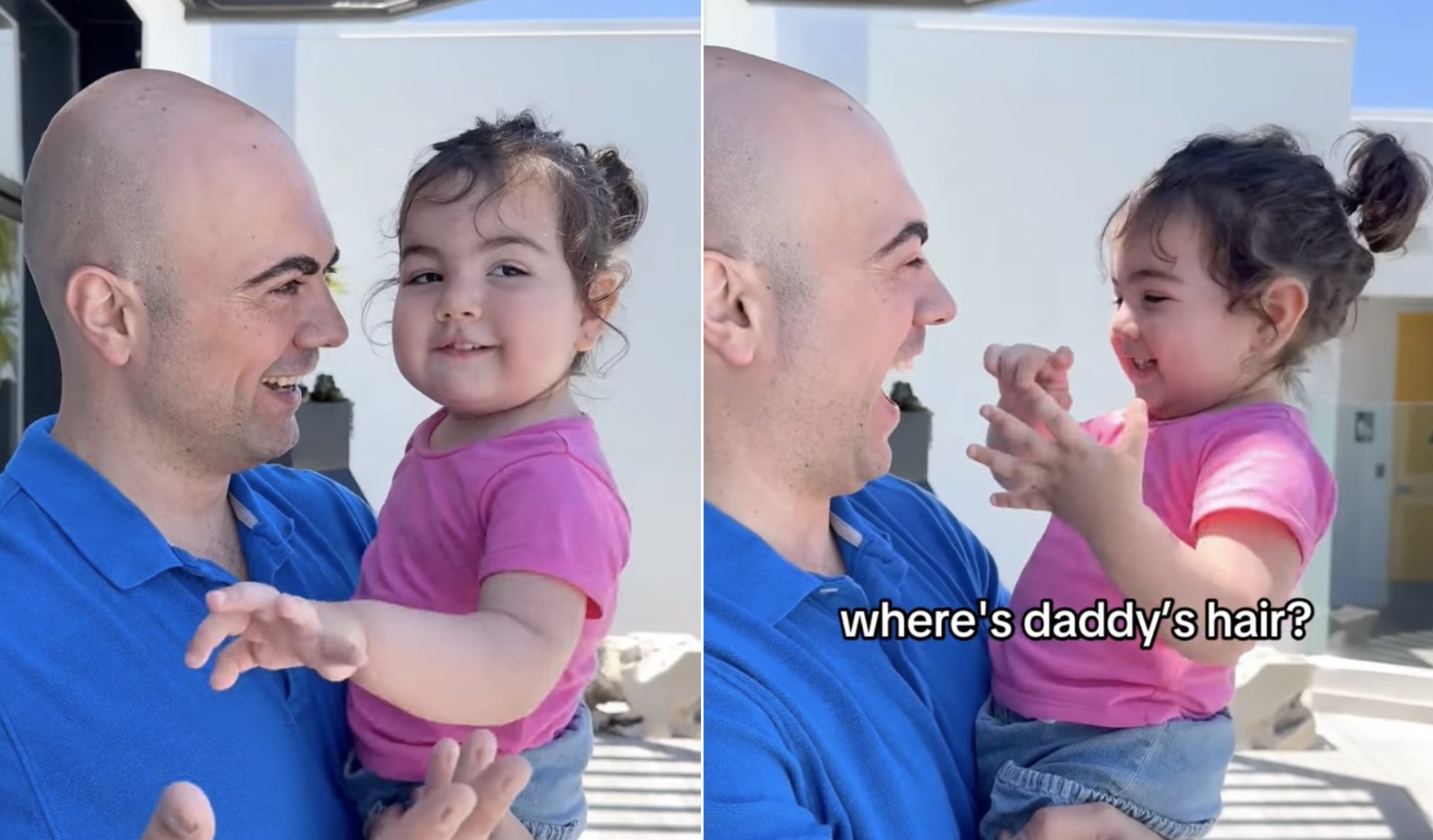 Where’s Daddy’s Hair?? Look at the baby’s hilarious reaction after this question | My Cute Babies