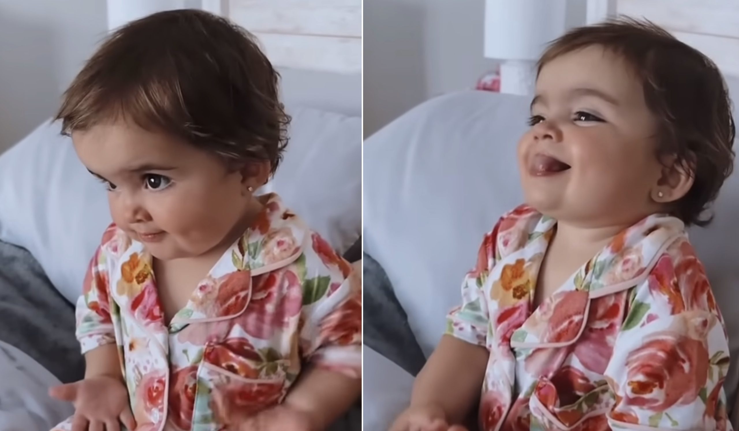 Take your daily dose of cuteness! The baby girl makes the silliest ...