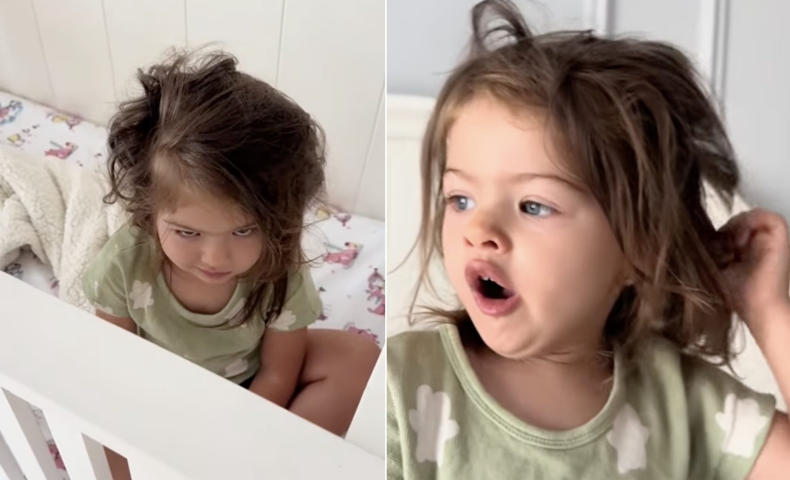 The beauty of the girl knows no bounds! Morning routine with baby Lara ...