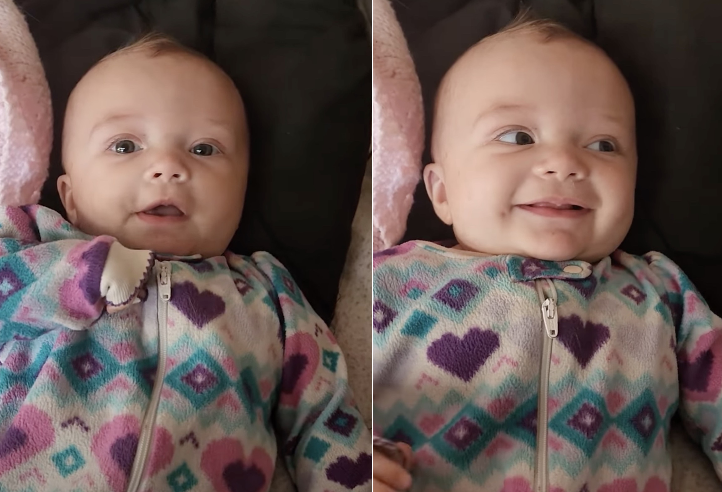Must-watch! A baby girl’s contagious smile and cooing will melt your ...